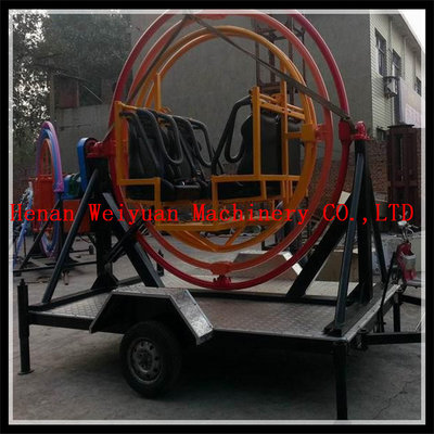 newest gyroscope at low price/ rotating human gyroscope with trailer/outdoor human gyroscope for sale supplier