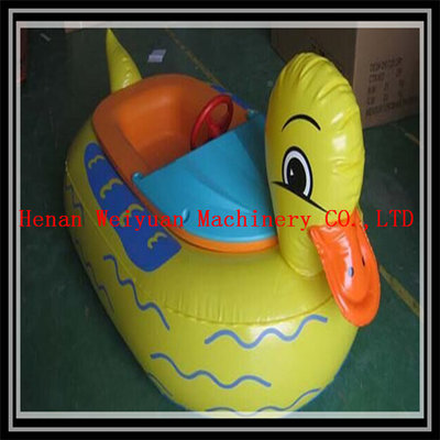 safety belt  electric inflatable white swan and duck bumper boat for kids supplier