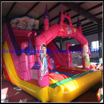inflatable kids playground plastic slides,Silk-screen printing Inflatable Slide, kids inflatable toys supplier
