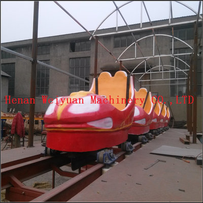 6 cars 12 seats Playground Kiddy Rides Motorless Slide Dragon Train Ride supplier