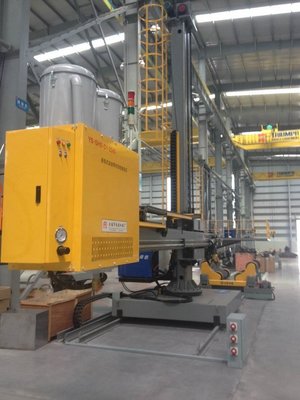 Stationär rotieren Sie Schweißens-Manipulator mit Laden der Spitzen-200kg, 3m effektiver horizontaler Anschlag