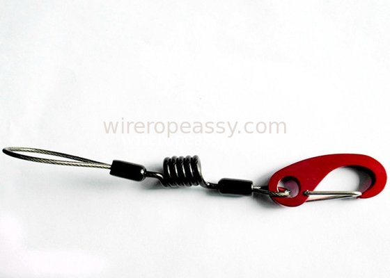 High Tension Steel Retractable Tool Lanyard With Tack / Egg Hook
