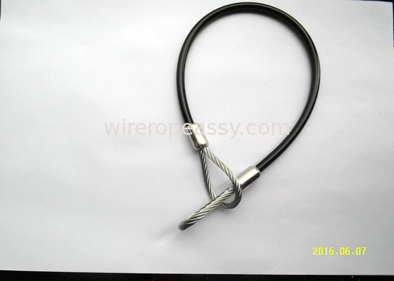 Dia 6.0 mm Industrial Wire Rope Assemblies With Double Loops and Aluminum Sleeve