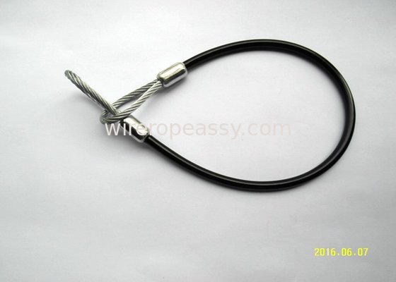 Dia 6.0 mm Industrial Wire Rope Assemblies With Double Loops and Aluminum Sleeve