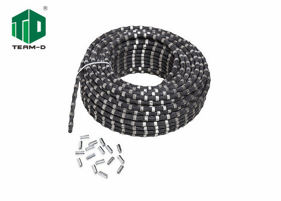 Black Economic Diamond Wire Saw 40 Beads For Concrete Cutting Machine