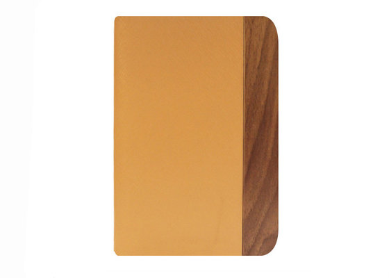 Handmade Stand iPad Air Leather / Walnut Wood Tablet Computer Folio Case