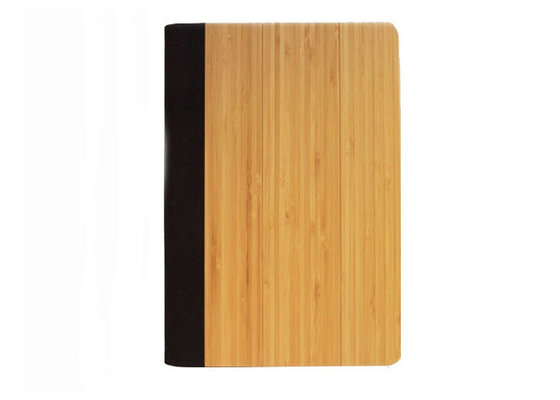 Bamboo Back Cover iPad Air Leather Folio Wallet Case Customized and Personalized