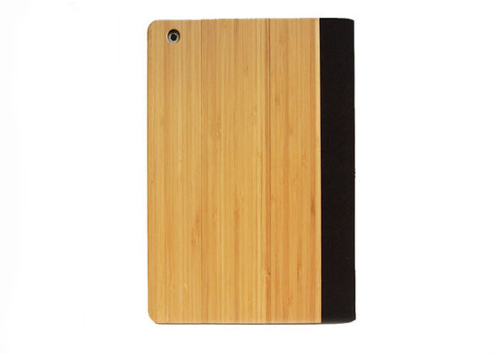Bamboo Back Cover iPad Air Leather Folio Wallet Case Customized and Personalized