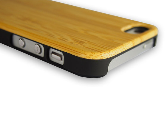 Dust-proof Hard Cover Wooden Cell Phone Case , Customize iPhone Back Covers