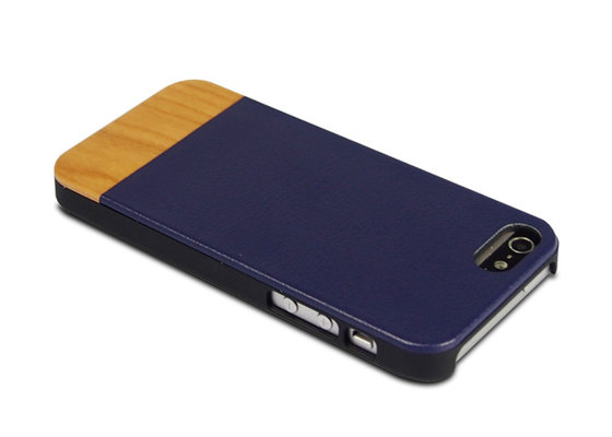 Leather / PC Wooden iphone 5 phone cases Eco-friendly for Customized