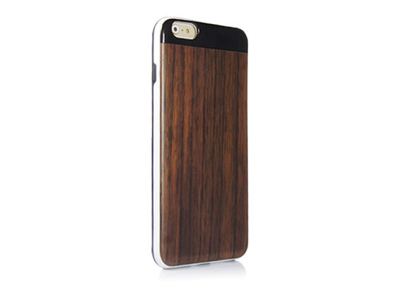 Eco-friendly Wooden Cell Phone Case black walnut  with PC shell TPU