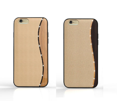 Iphone6 Plus Leather Mobile Phone Cases With Diamond decorate