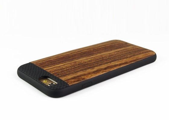 Eco-friendly Natural Wooden Mobile Phone Case Shinning PC Soft TPU
