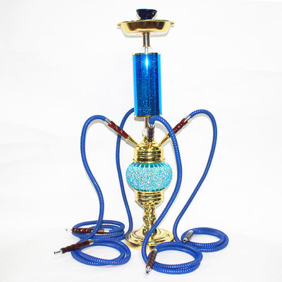 Woyu Luxury Iron Hookah Perfect Nargile with 2 LED Light Fit for Upmarket Bars and Clubs