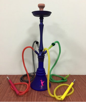 Woyu Aluminum Hookah Big Size 3 Color Nargile Shisha with 4 Pipes and LED Light
