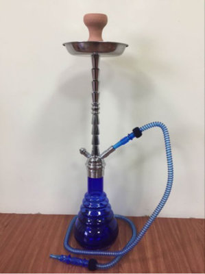 3 Color Smoking Glass Bottle Zinc Alloy Material Hookah Shisha with Red Mud Bowls