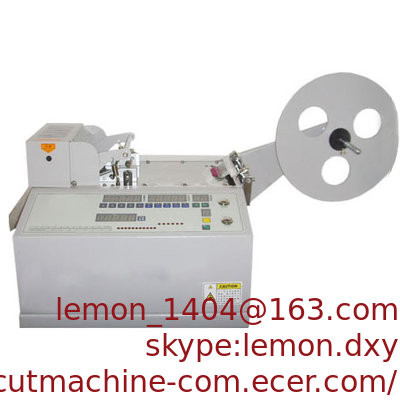 plastic zippers cutting machine LM-650 for Weave belt, nylon buckle