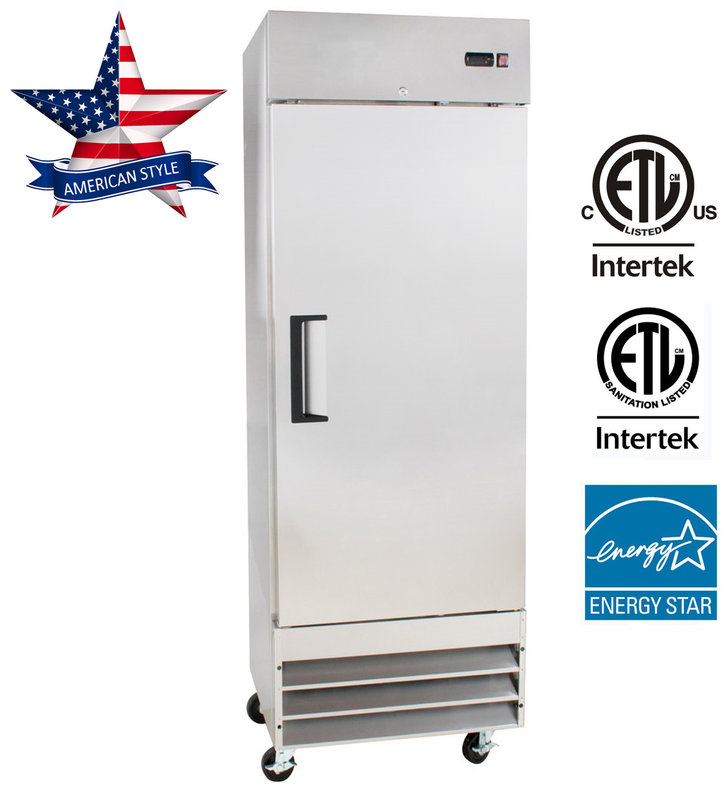 Upright Reach In Refrigeator, stainless steel refrigerator commercial refrigeator ETL UL