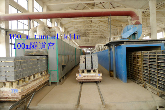 Ceramic tunnel furnace 100m 1500℃ Antique brick split brick tunnel kiln Continuous production equipment for natural gas