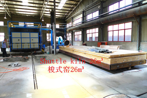 Natural gas ceramic high temperature shuttle type furnace26m³ 1500℃Ceramic firing furnace company low price direct selli