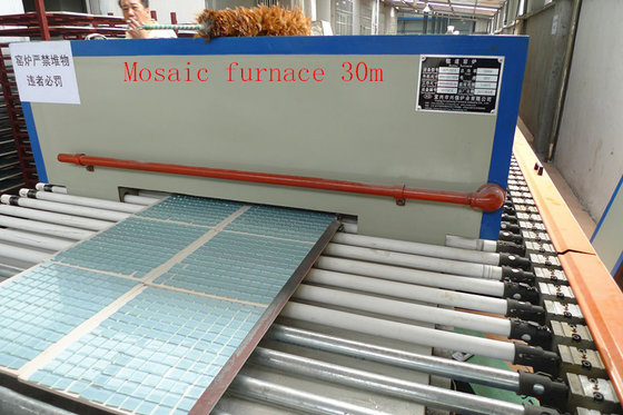 Glass mosaic production line   Mosaic furnace 30m advanced technique  China professional manufacturing company