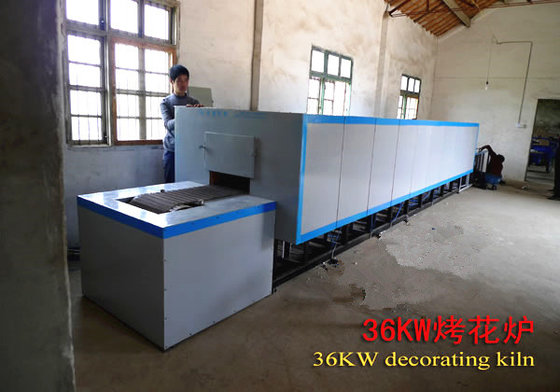 Ceramic glass baking flower labeling furnace 10m Mesh belt continuous furnace Made in China