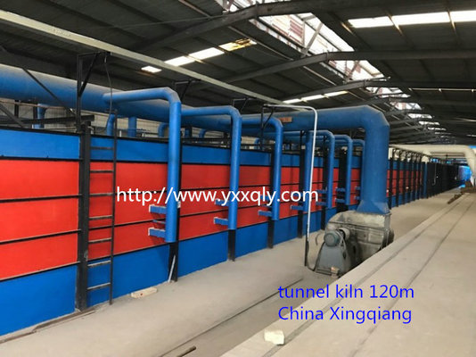 Ceramic tunnel furnace 120m 1600℃  brick tunnel kiln  China Xingqiang kiln manufacturing