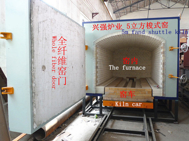 Natural gas CERAMIC SHUTTLE KILN1400℃ 5m³Ceramic production machinery and equipment manufacturers low sales