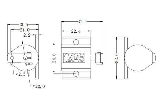 5 digit non-reset CT10-RL2 mechanical pull counter