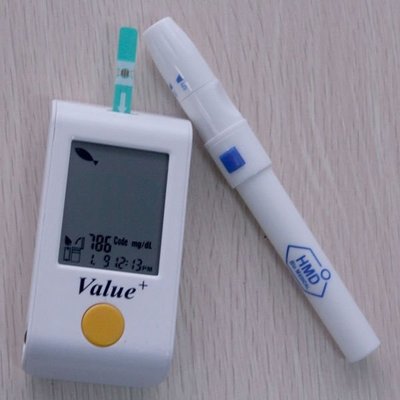 Value model mini blood glucose meter  with test strips