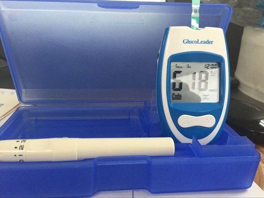 Blood Glucose- Monitoring Gluco Meter (10 Strips & 10 Lancets)