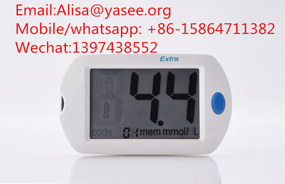 Electronic Digital Handheld Blood Glucose Monitor Diabetes Test Meter Monitor Kit with 50 test strips
