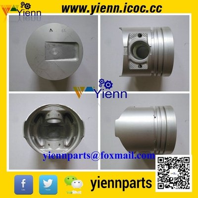 Hanix mini excavator H50C engine parts Mitsubishi K4N Piston with pin and clips Indirect Injection diameter 90mm