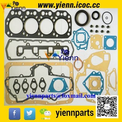 Hanix mini excavator H50C engine parts Mitsubishi K4N full Overhual gasket kit 30H94-01040 with head gasket MM438680