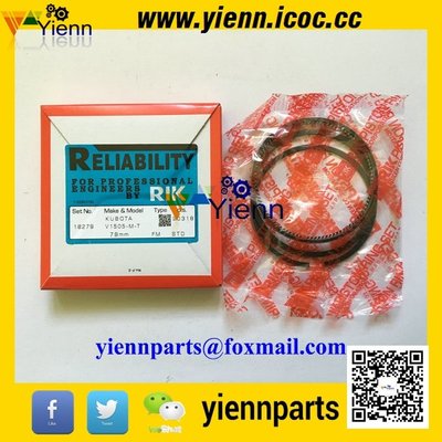 Kubota V1505 piston +ring+liner+full gasket kit with head gasket for KH71 KX71H KX91 excavator engine overhual rebuild