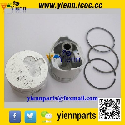 Isuzu 3KC1 3KC2 engine overhual rebuild parts piston with pin clip+ring+full gasket kit with cylinder head gasket