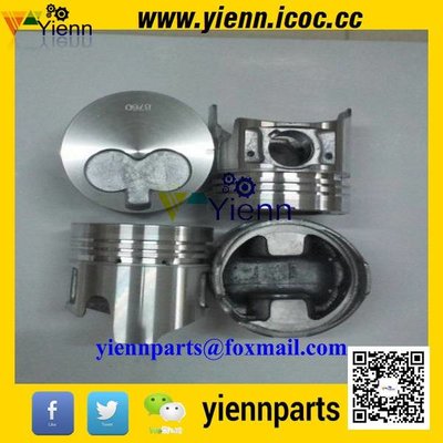 Isuzu 4LE1 4LE2 parts piston+ring+full gasket kit with cylinder head gasket for EX55 ZX55 CX75 Excavator engine rebuild