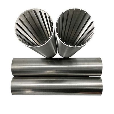 Stainless Steel 304 Johnson Wire Screen Tube Cylinder Trommle Basket supplier