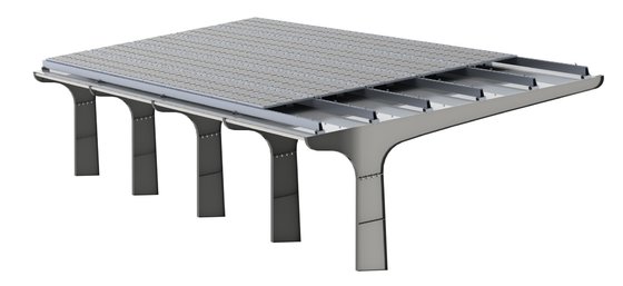 Newest II Solar Energy Aluminum System Solution Carport Mounting Brackets