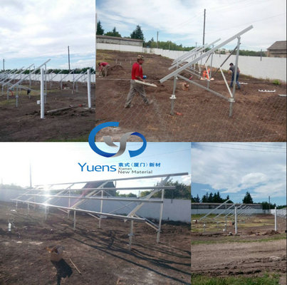 HDG solar ground screw mounting system for pv mounting structure