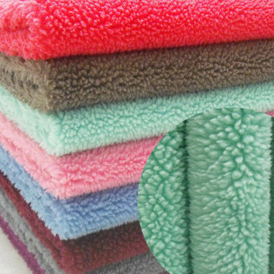 FAUX FUR FABRIC SHERPA FABRIC 100% POLYESTLL