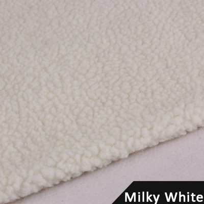 100% polyester micro bonded sherpa lamb fur fabric