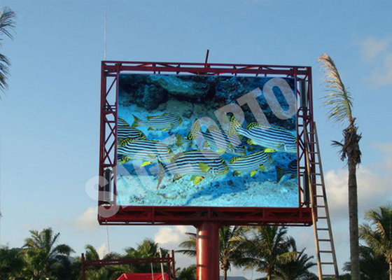 P10 milímetro HD gigante DIP346 llevó las pantallas de la publicidad al aire libre, 160 x 160 milímetros