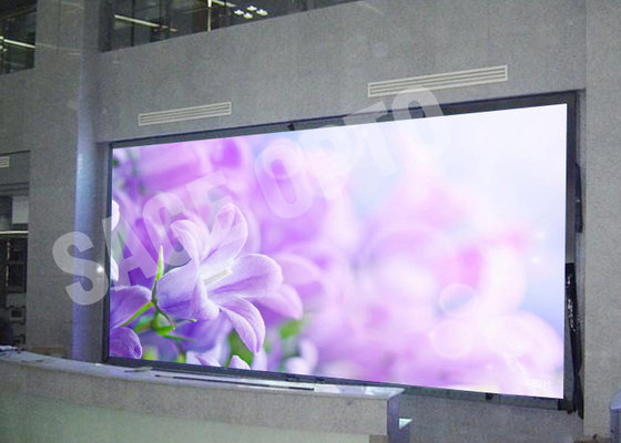 Exhibiciones de pared video a todo color grandes de 1R1G1B p6 LED para la cultura de empresa
