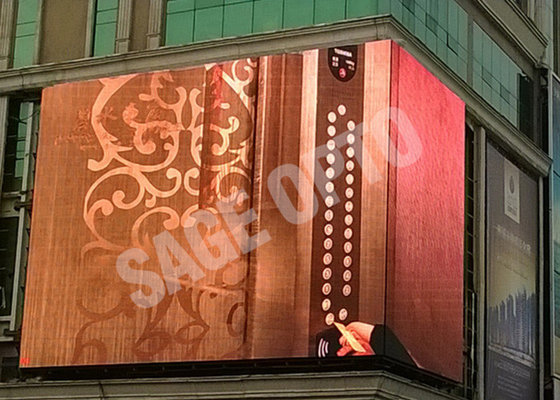 La pantalla llevada grande para hacer publicidad al aire libre, pared llevó la instalación fijada milímetro de la exhibición P5