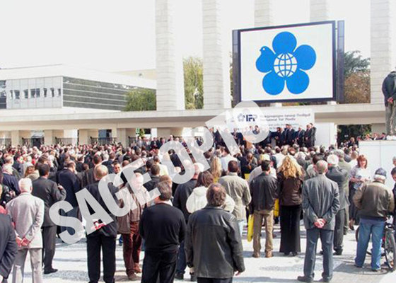 Cartelera a todo color de la publicidad interactiva LED de las paredes video al aire libre de SMD P6 LED