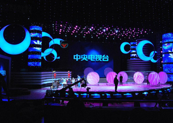 Las pantallas LED de alquiler estupendas de P3 HD, fondo de etapa llevaron la pantalla a presión gabinete de la fundición