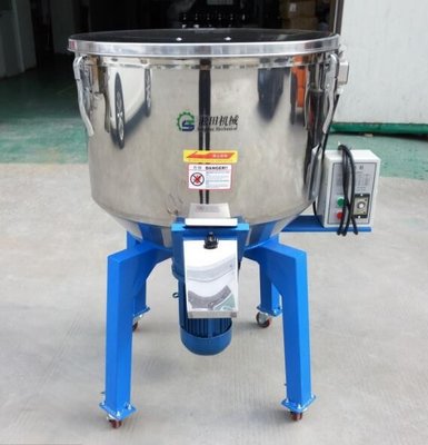 Vertical Structure Plastic Mixer Machine With Castor Wheels Low Noise