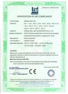 China Ningbo Sailai Plastic Machinery Co.,Ltd. certification