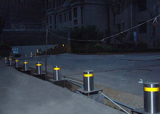 Stainless Steel Hydraulic Bollards, Electric Automatic Rising Posts